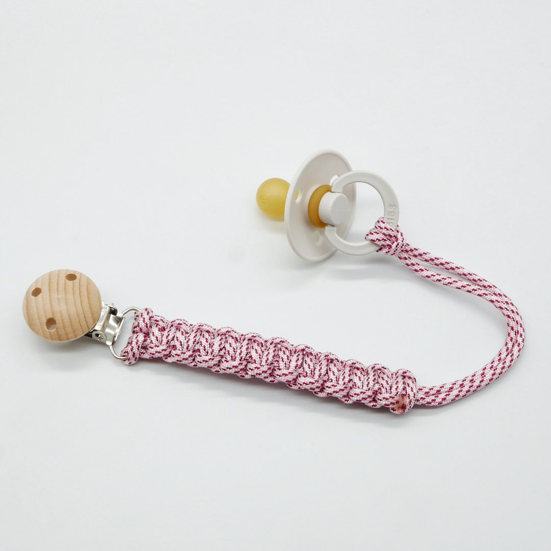 Dummy Clip - 40 COLOURS - Paracord Rope Pacifier Lanyard - Baby Toy ...