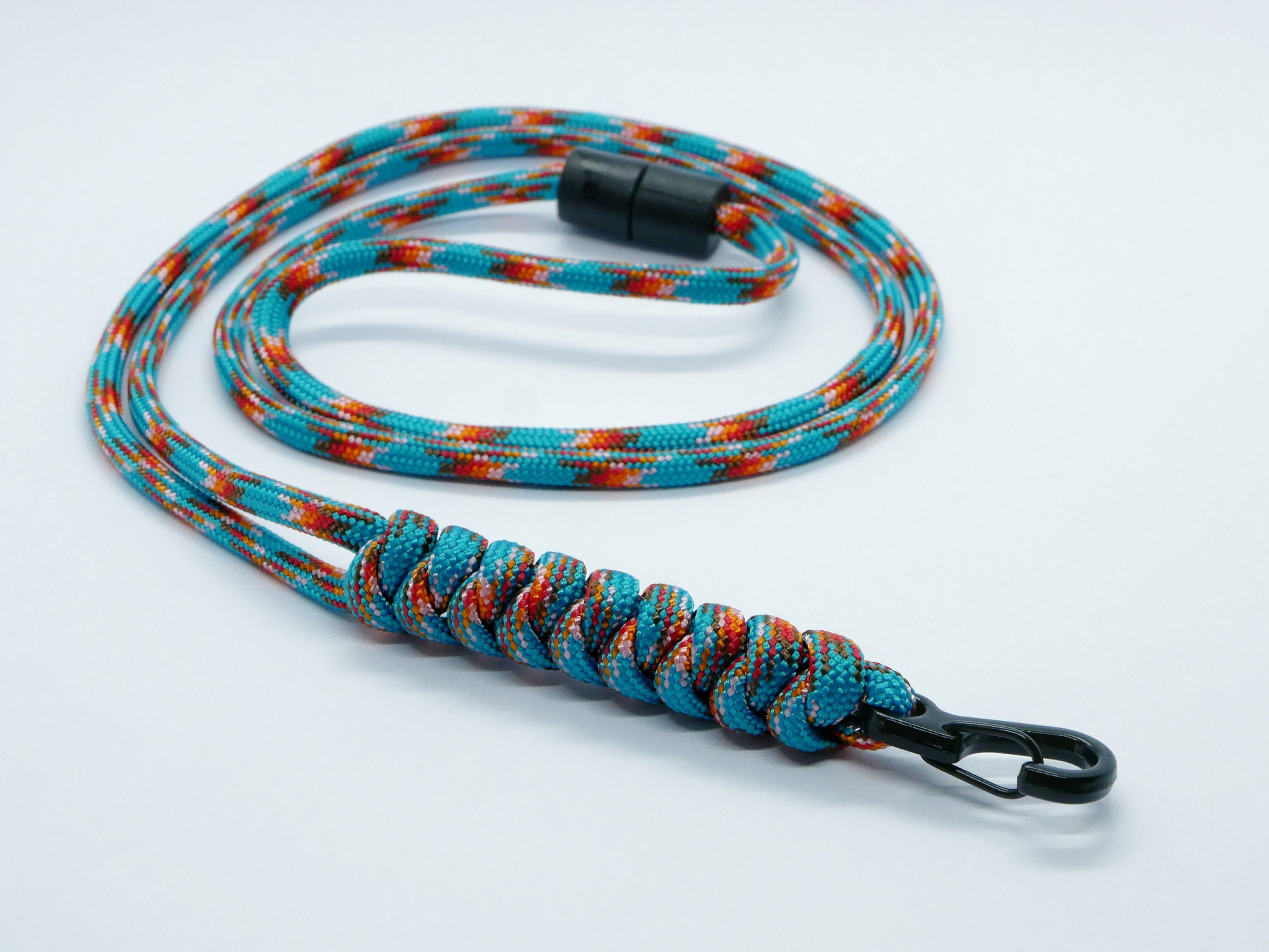 Handmade Rope Lanyard PICK YOUR COLOUR Breakaway Snap Clip - Etsy