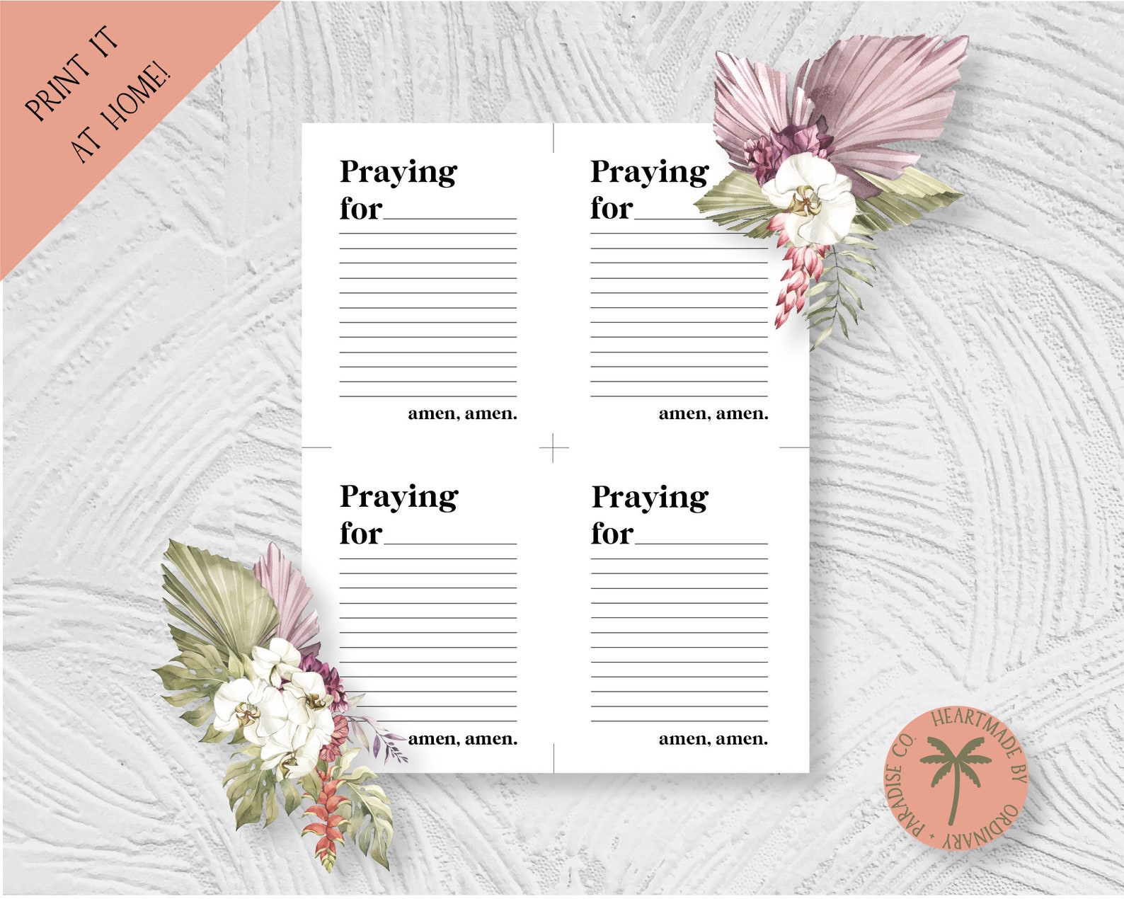 PRINTABLE PRAYER CARDS, Spiritual Organizer, Prayer Tool - Etsy