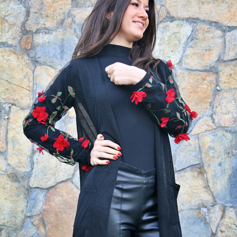 Embroidered Cardigans - Etsy