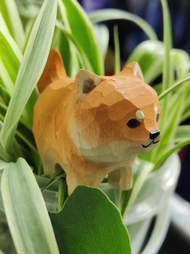 Little Shiba Inu Figurine Shiba Inu Statue Home Decor Figurine - Etsy
