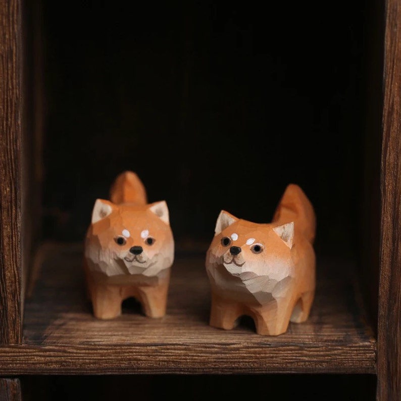 Little Shiba Inu Figurine Shiba Inu Statue Home Decor Figurine - Etsy