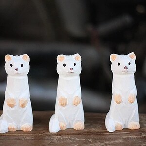 Ling Ferret Figurines Wooden Lung Ferret Home Decor Wooden Decor Moms ...