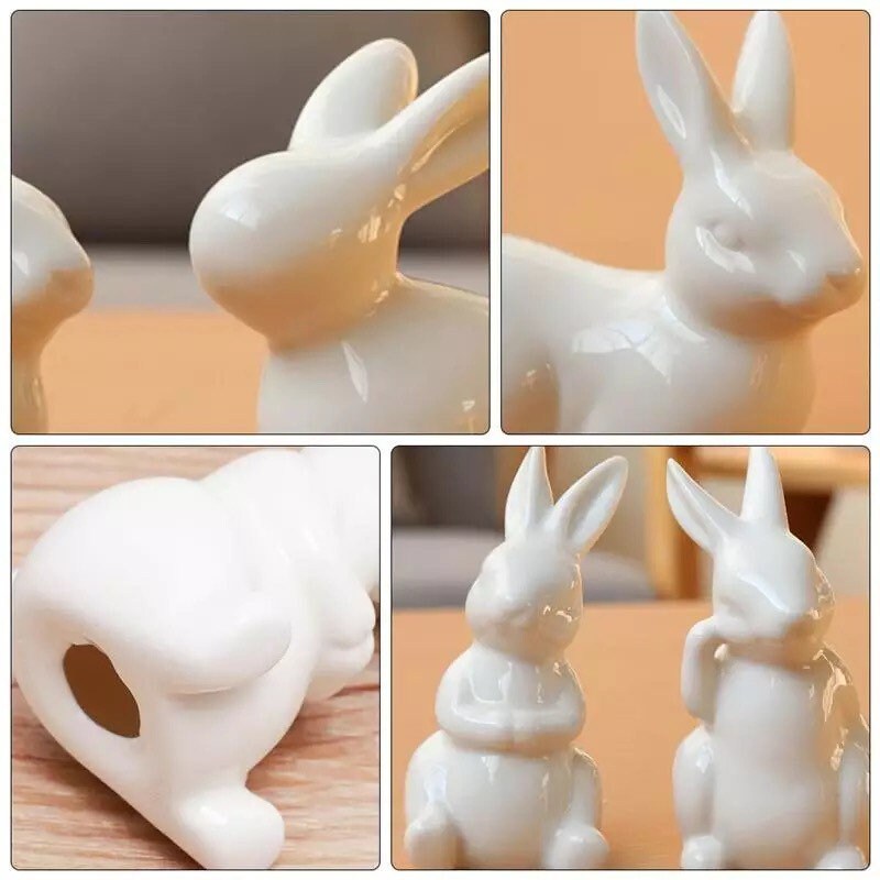 Set of 5 Easter Rabbits Ostara Rabbits Wiccan Rabbits | Etsy UK