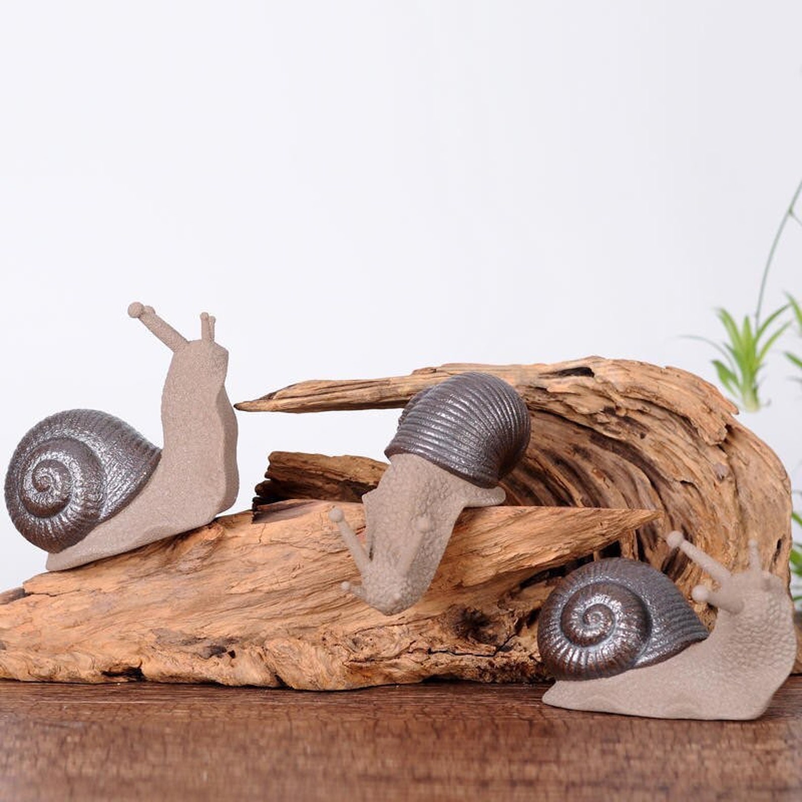 Ceramic Snail figurine 3 sizes Little snails statue Snail | Etsy