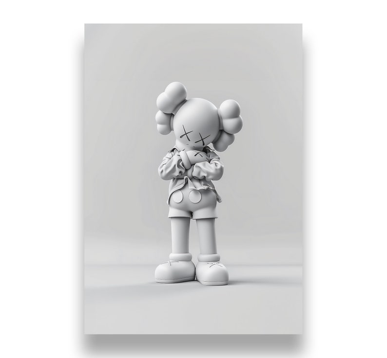 Kaws Poster Set of 3, Kaws Figure Kaws, 3 Piece Wall Art, Kaws Wall Art ...