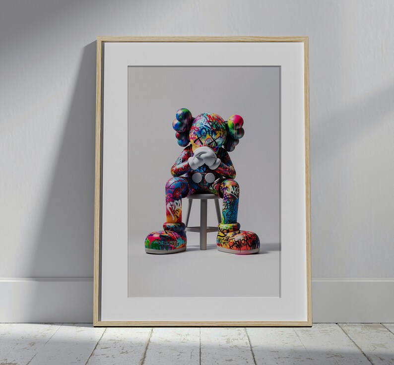 Kaws Poster Set of 3, Kaws Poster | Kaws, 3 Piece Wall Art, Kaws Wall ...