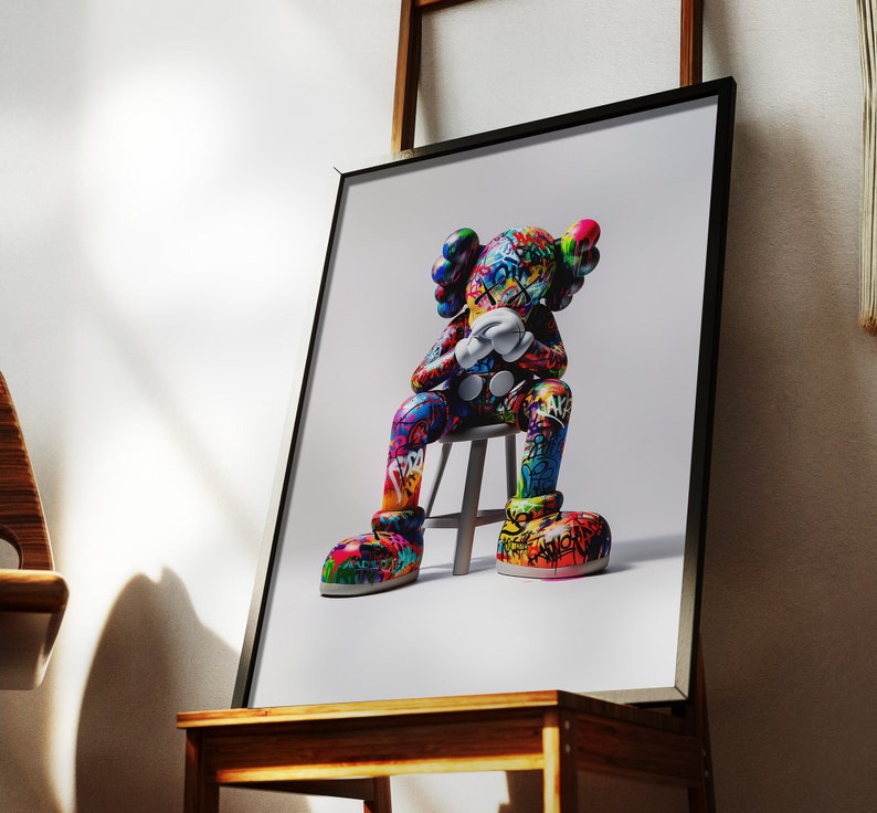 Kaws Poster Set of 3, Kaws Poster | Kaws, 3 Piece Wall Art, Kaws Wall ...