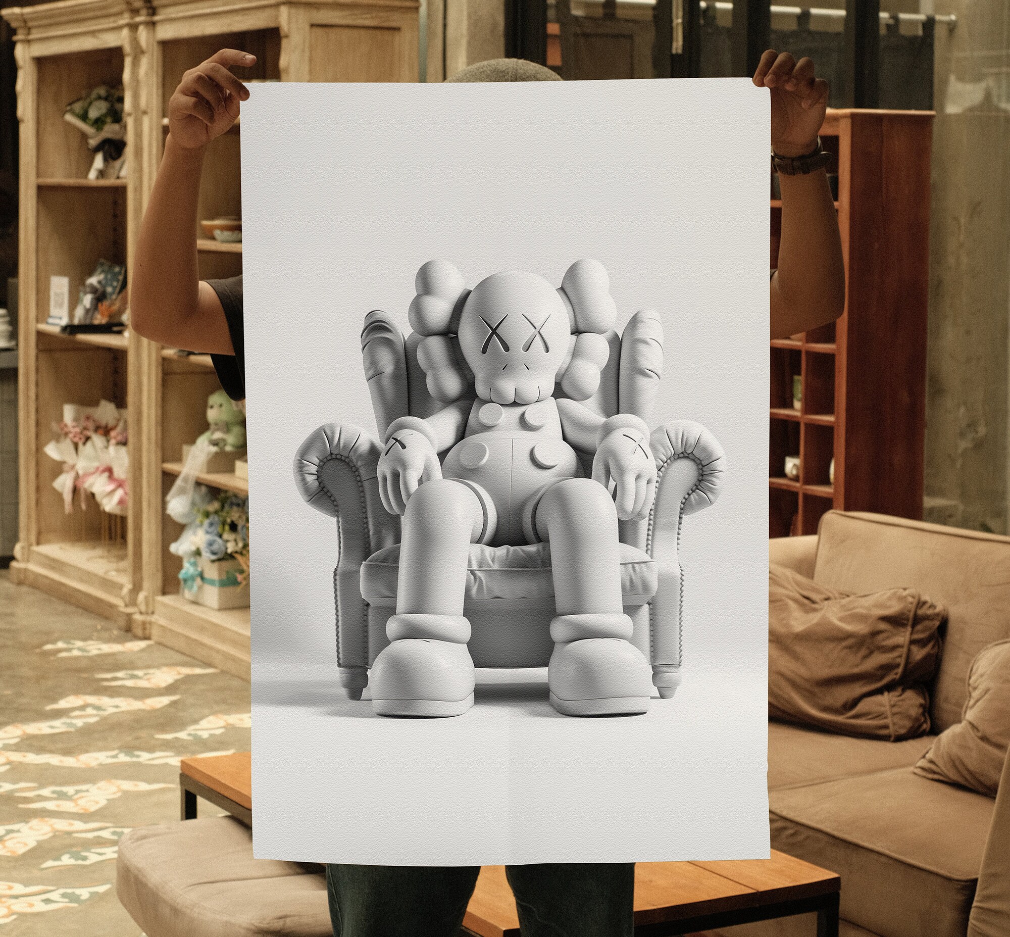 Kaws Poster Set of 3, Kaws Figure | Kaws, 3 Piece Wall Art, Kaws Wall ...