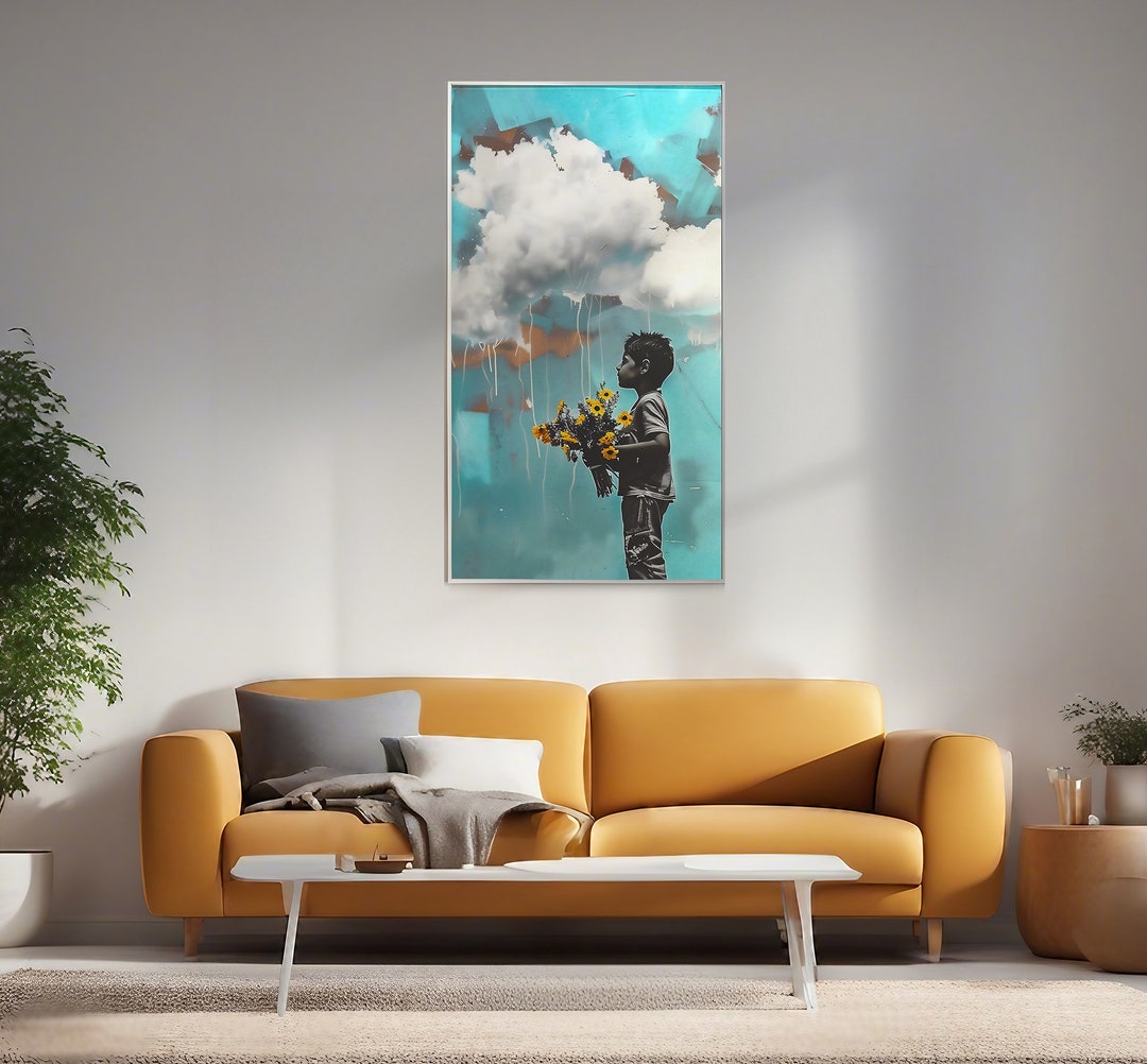 Banksy, Graffiti Wall Art | Large Wall Art, Banksy Print, Digital ...