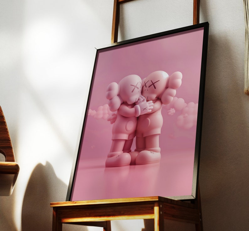 Kaws Poster Bundle 3 Piece Wall Art Love Poster, Printable Kaws Wall ...