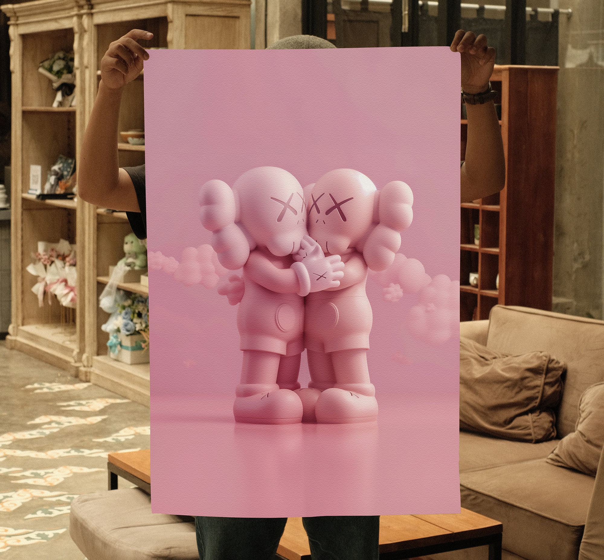 Kaws Poster Bundle 3 Piece Wall Art Love Poster, Printable Kaws Wall ...