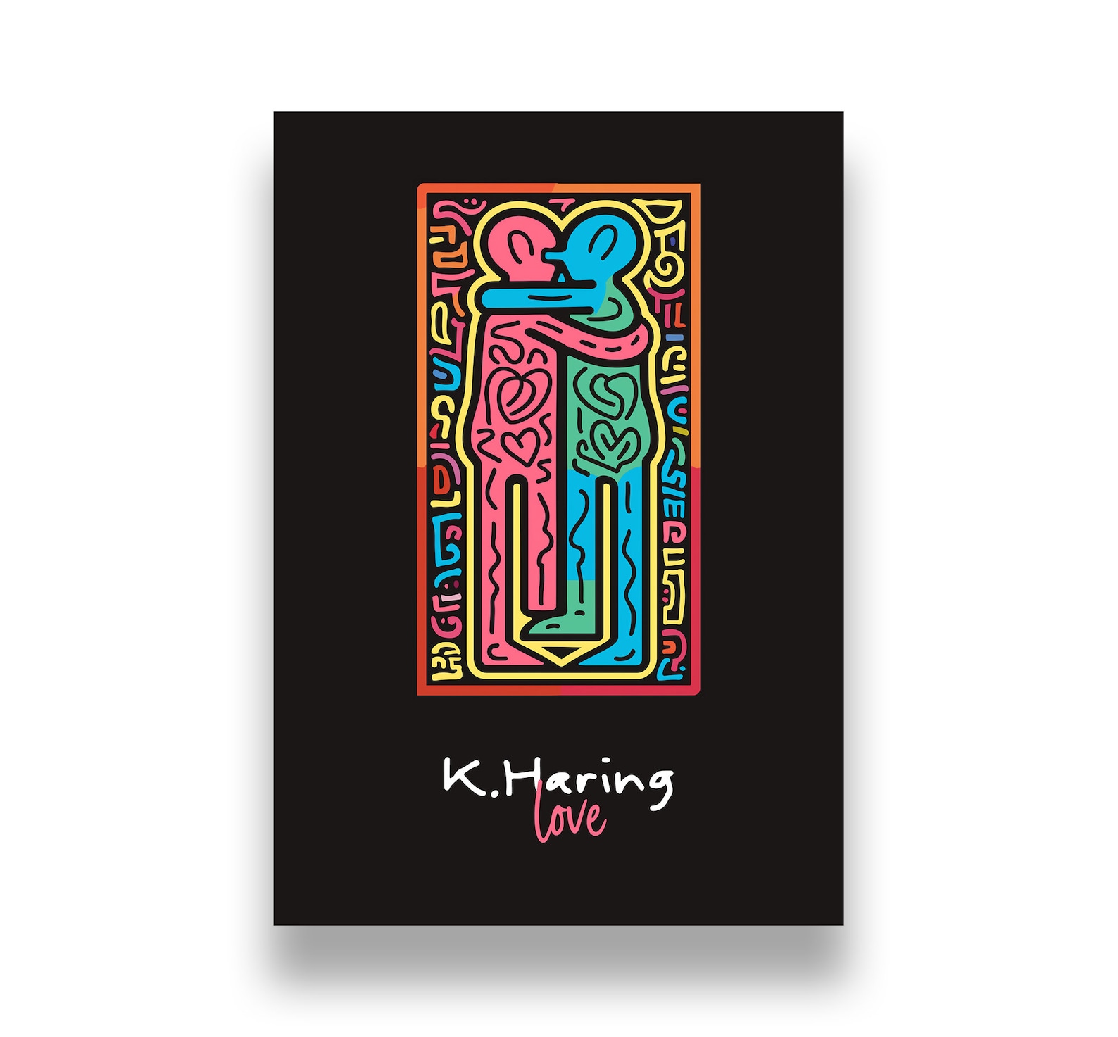 Keith Haring Poster, Iconic Haring Style for Modern Home | Keith Haring ...