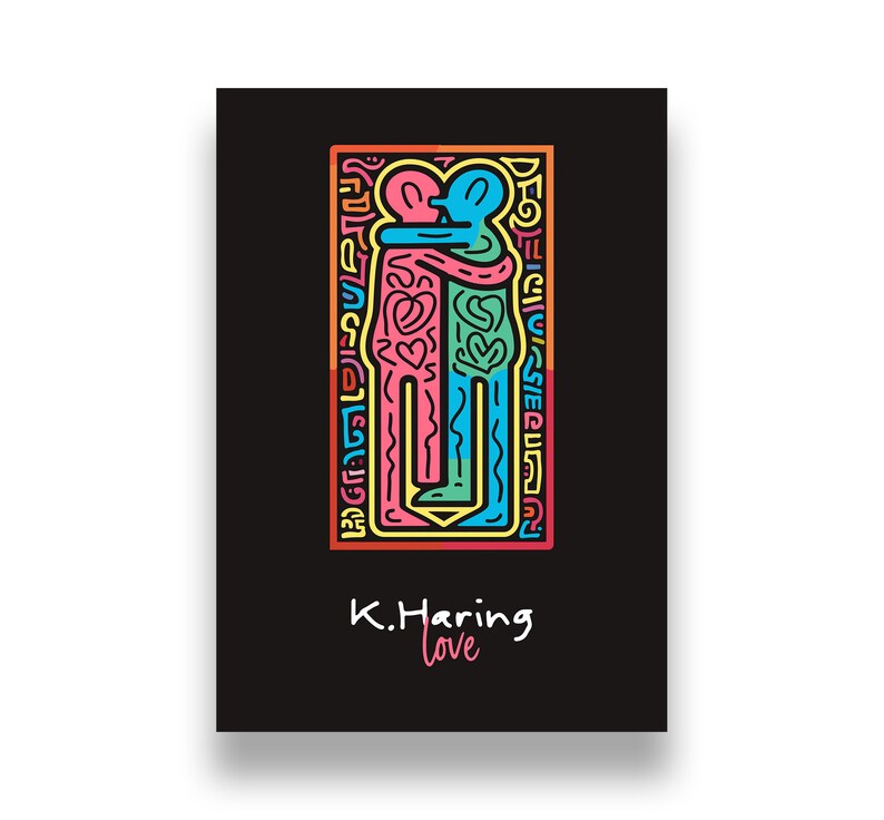 Keith Haring Poster, Iconic Haring Style for Modern Home | Keith Haring ...