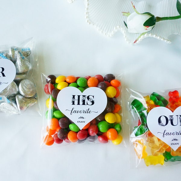 Candy Bags & Labels for Wedding - Etsy