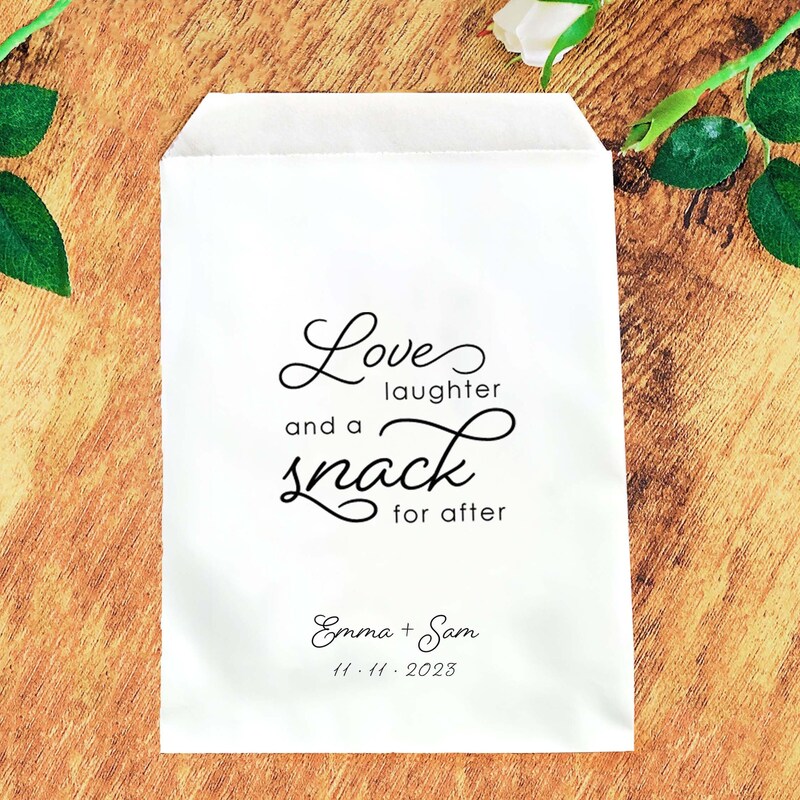 Wedding Snack Bags - Etsy