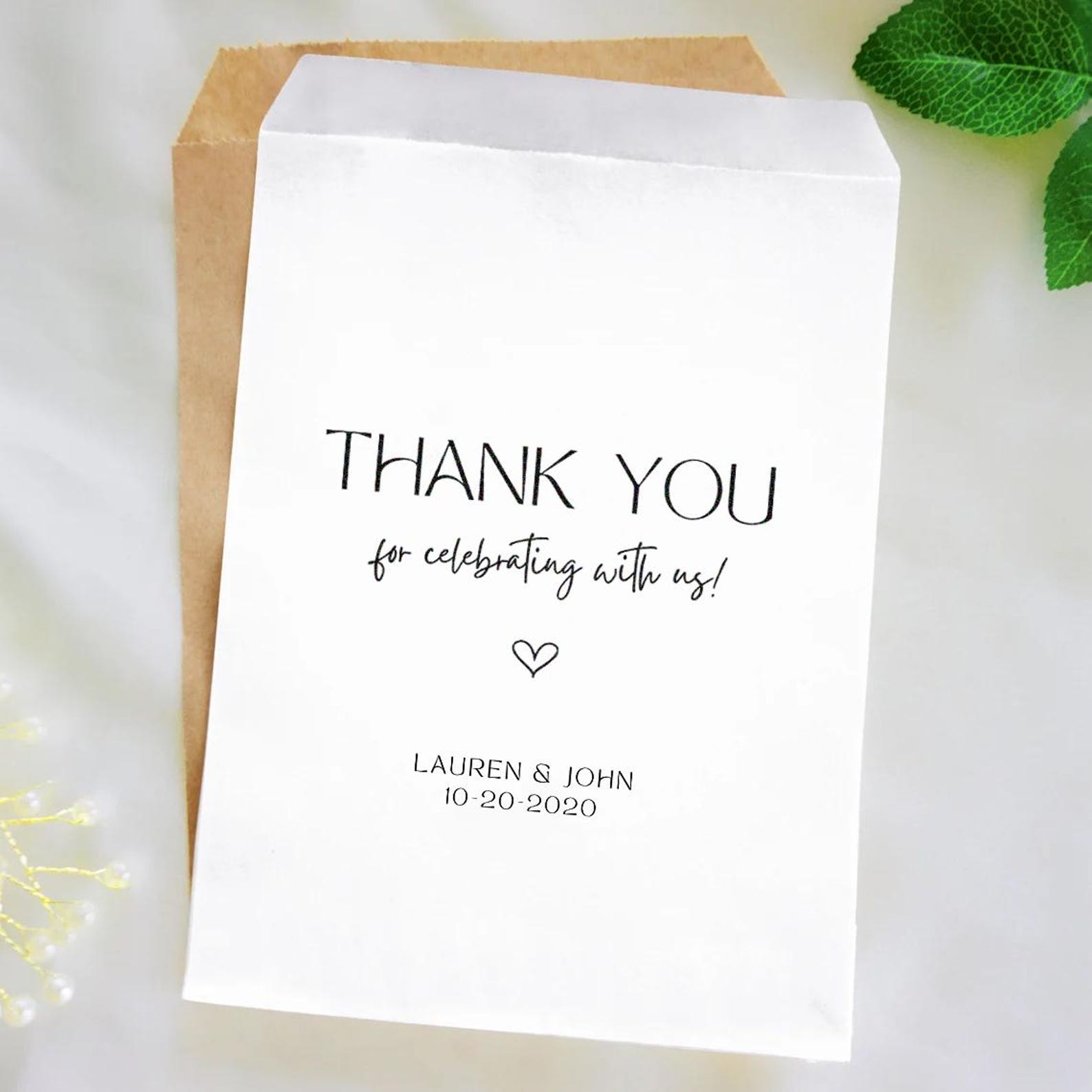 Personalized Wedding Cookie Bags: Custom Treat Favor for Guests - Etsy