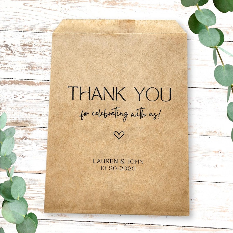 Personalized Wedding Cookie Bags: Custom Treat Favor for Guests - Etsy