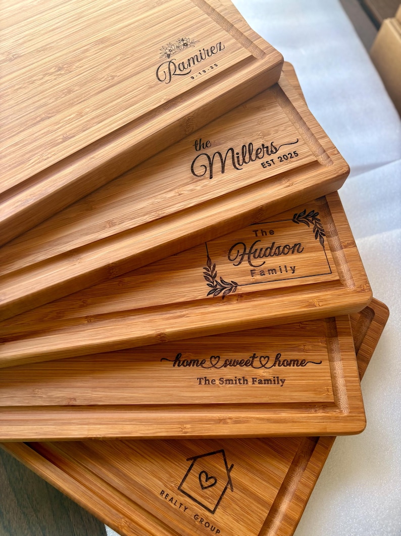 Engraved Bamboo Cutting Board, Realtor Gift, Closing Cutting Boards ...
