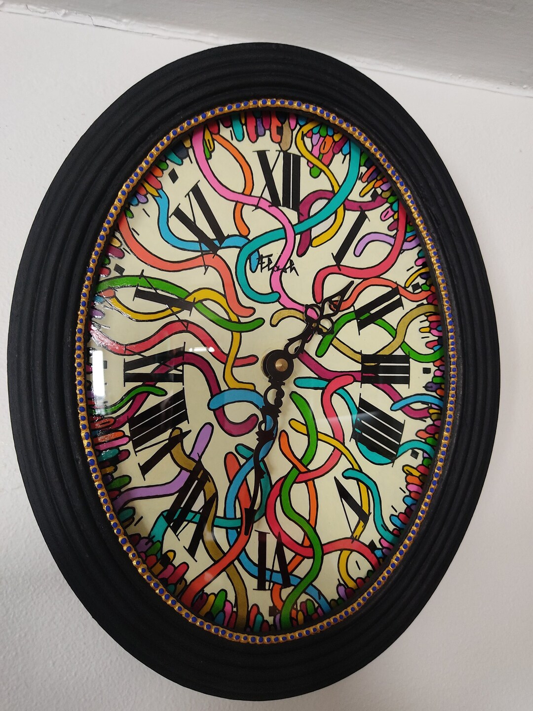 Revisited Vintage Clock worms Around the Clock - Etsy