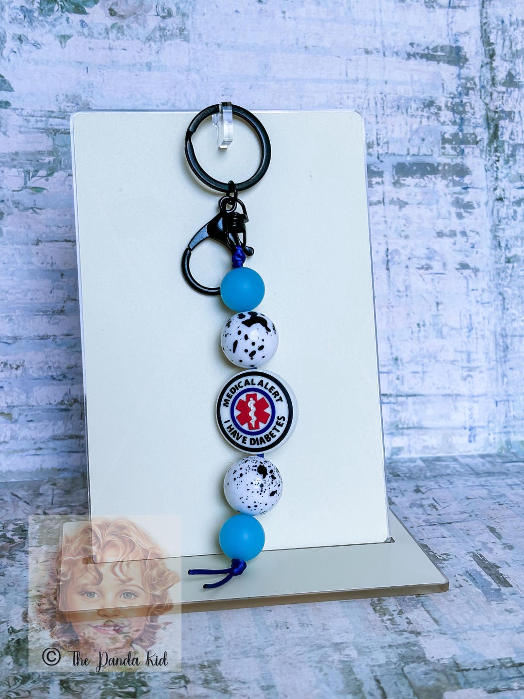 Medical Emergency Keychain, Diabetic, Bag Charm, Zipper Charm, Great ...
