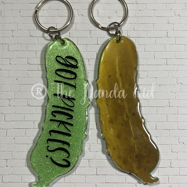 Dill Pickle Keychain - Etsy