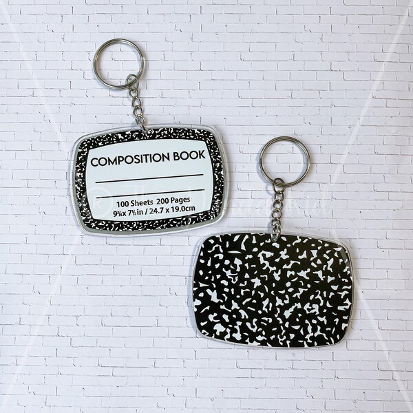 Black and White Composition Book - Etsy