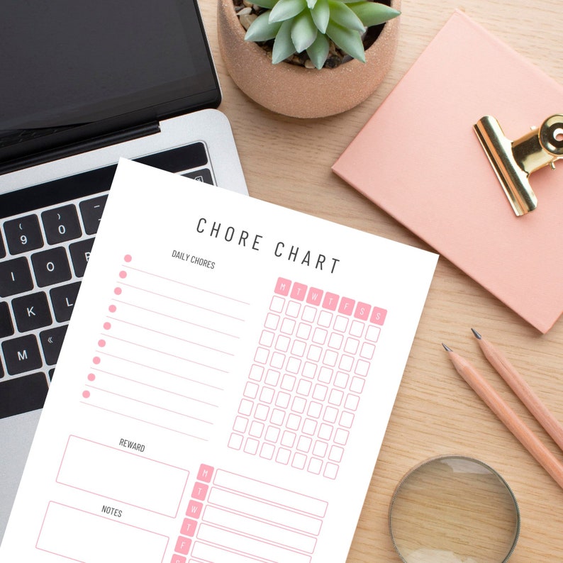 Kids Chore Chart Adult Chore Chart Kids Behavior Chart - Etsy