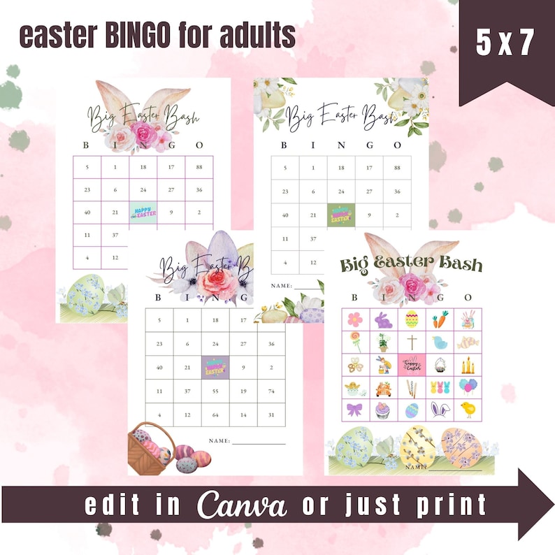 Easter Games for Kids, Easter Bingo, Easter Egg Hunt, Scavenger Hunt ...