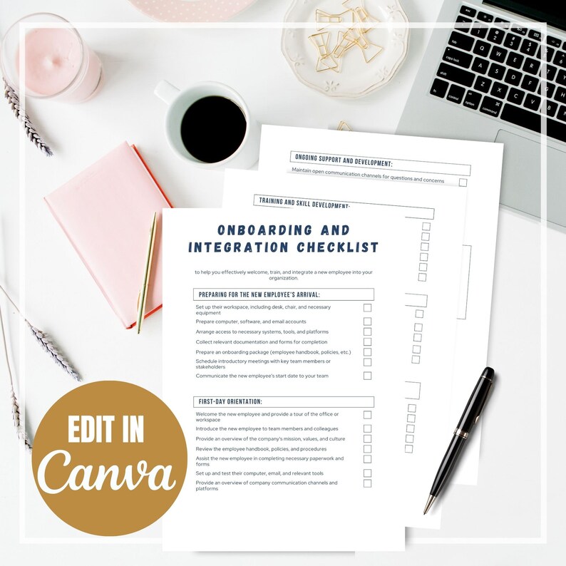 Onboarding Checklist for New Employee Integration Checklist for New ...