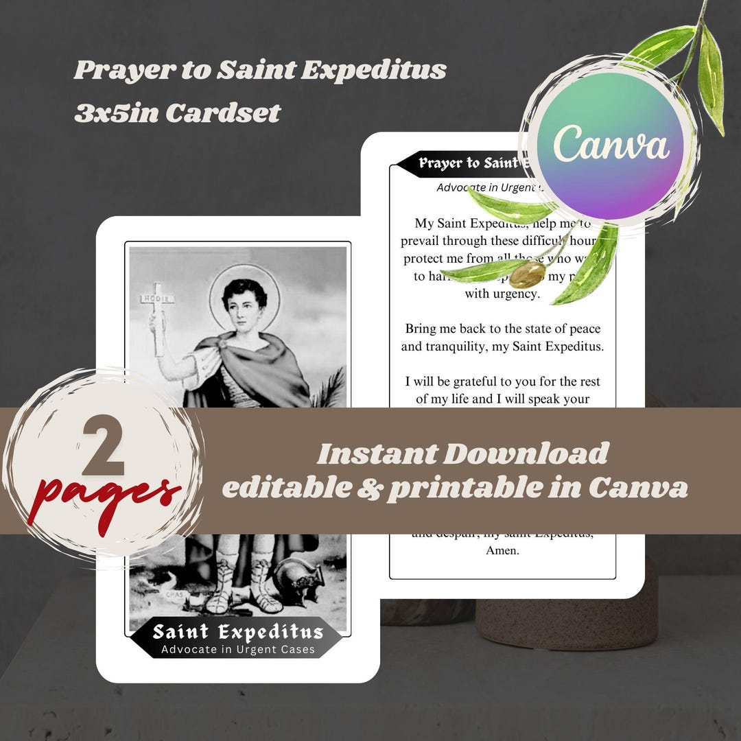 Powerful Prayer to Saint Expeditus Advocate in Urgent Cases Religious ...
