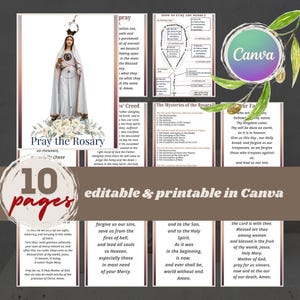 How to Pray the Rosary Guide Catholic Prayer Booklet Step-by-step ...