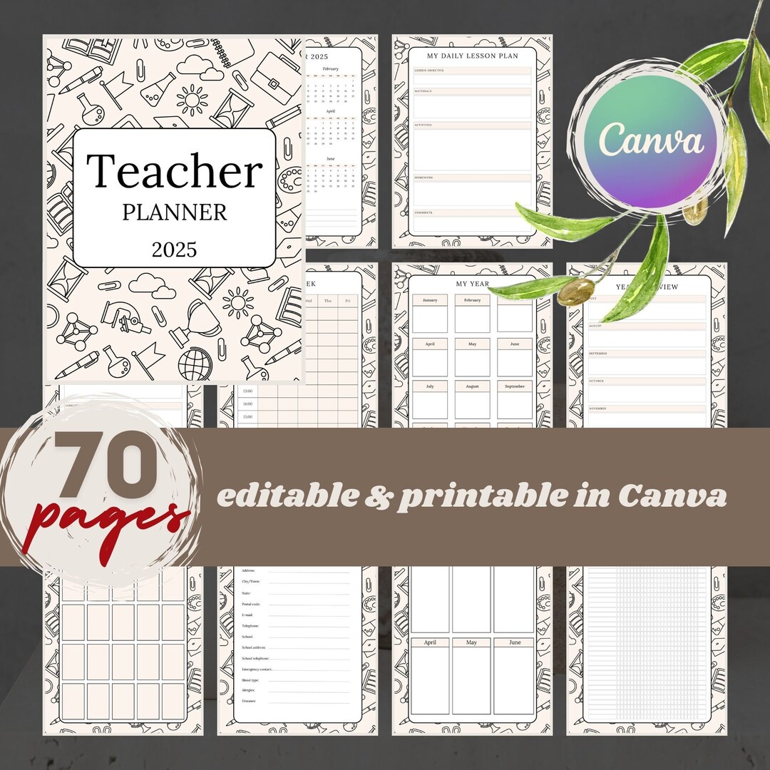 The Ultimate Teacher Planner 2024-2025 Teacher's Lesson Plan Educator's ...