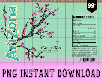 Arizona Green Tea | Etsy