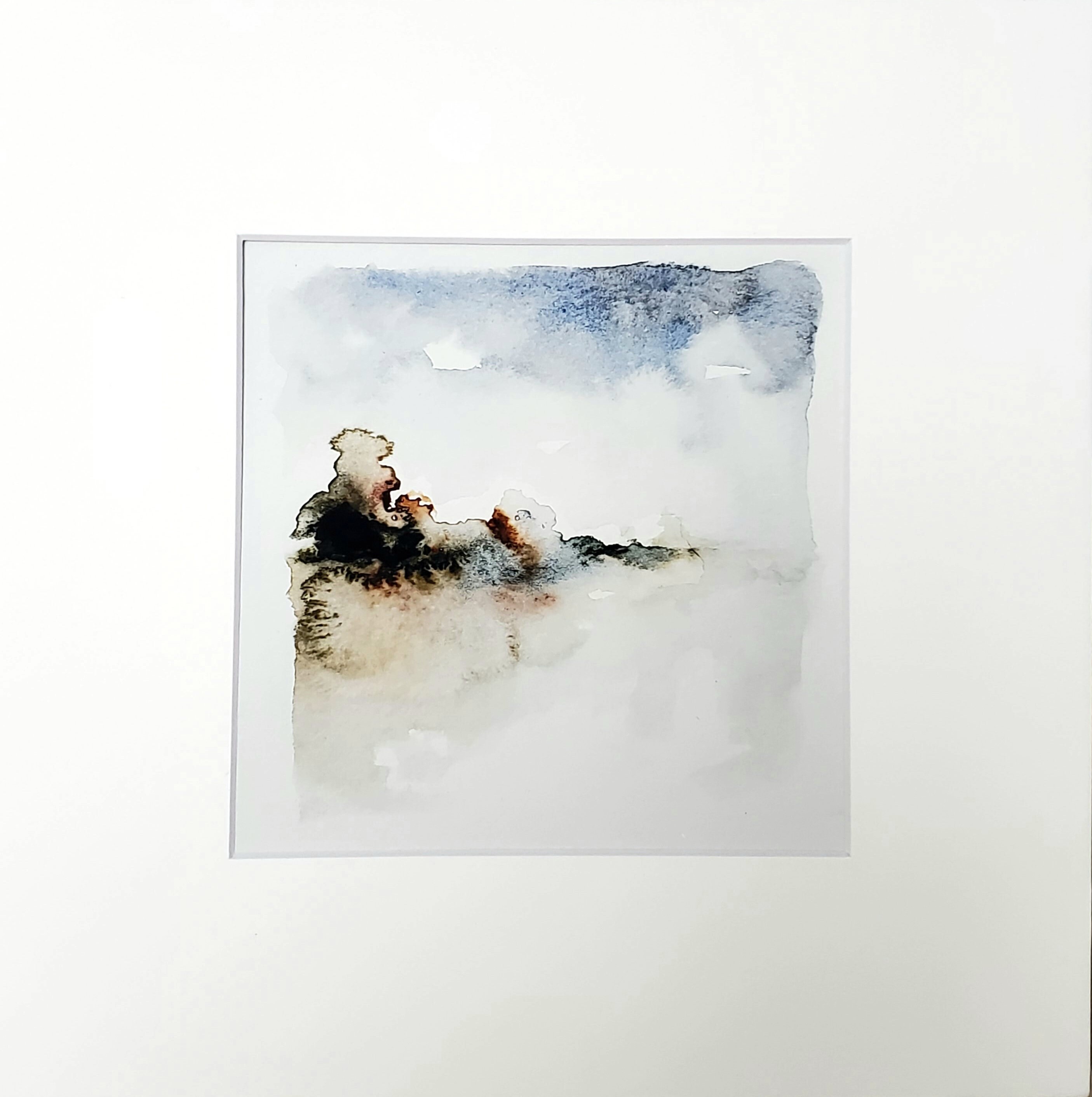 Set of TWO Mini Watercolor Landscape Prints, Original Watercolors ...