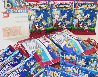 Sonic the Hedgehog Birthday Treats - Etsy