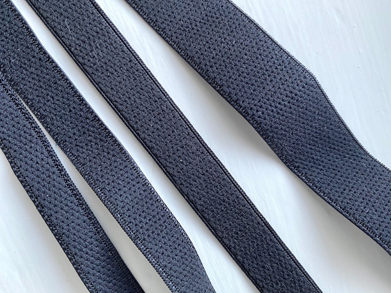 Bra Strap Elastic 10,12,19mm Black - for Bra Making - Made in France - Etsy