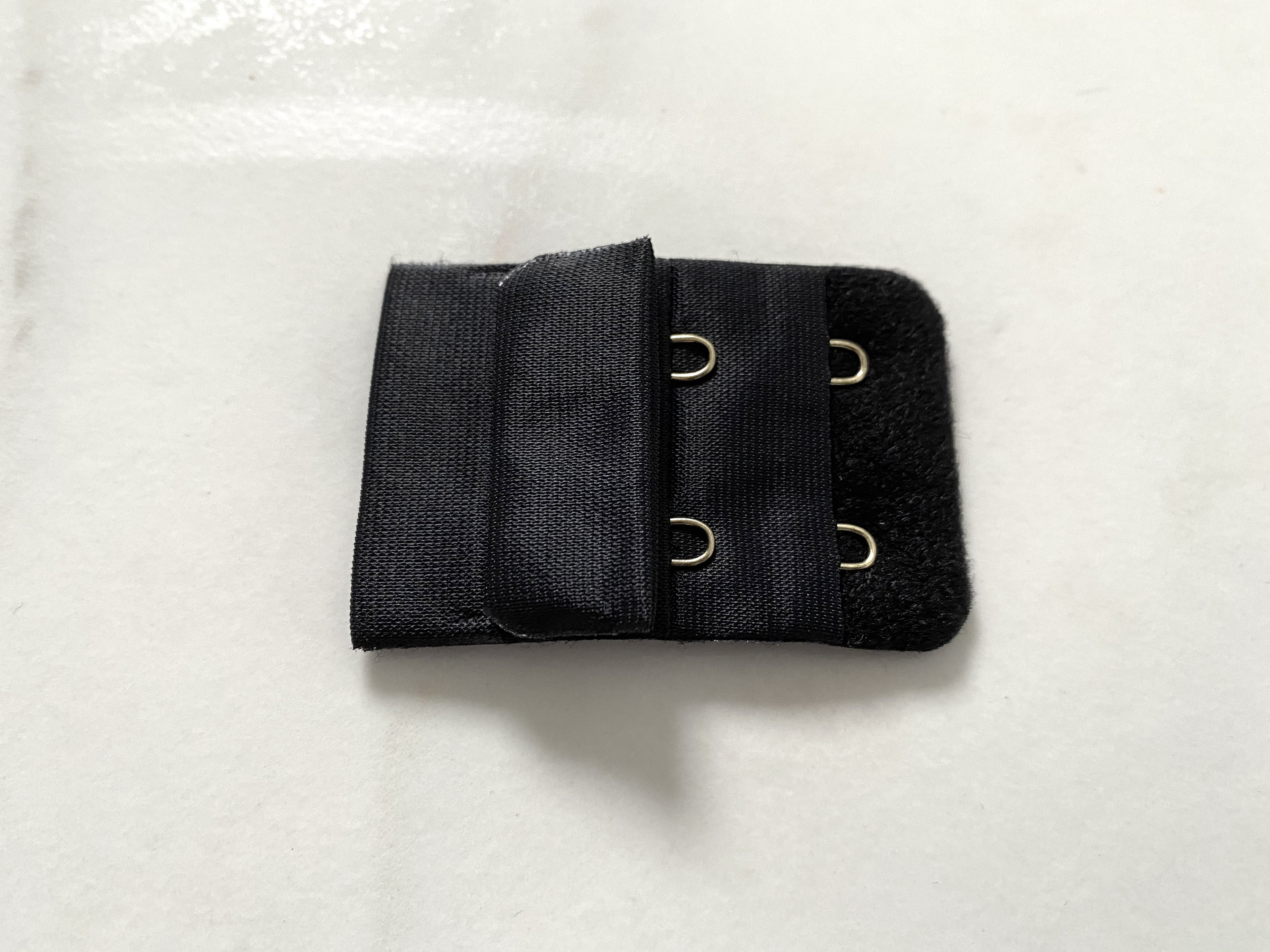 38mm (1 1/2”) Bra Hook and Eye Set, 2x3 Plush Back Lingerie Fastener, 2 ...