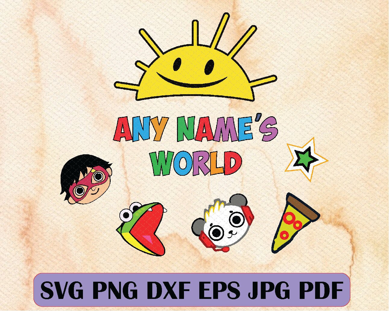 Ryans World Custom Name SVG Ryan es World SVG Ryan es World | Etsy