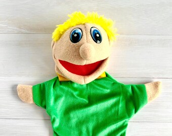 Boy Hand Puppet for Kids, Baby Learning, Teacher Tools, Homeschooling ...