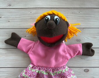 Hand Puppet African American - Etsy