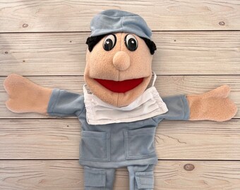Doctor Hand Puppet - Etsy