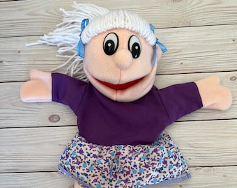 Hand Puppet PURPLE Tie-dye Playful Puppet Pal™ - Etsy
