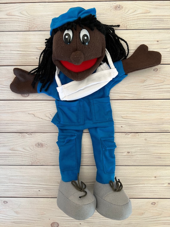 Doctor Nurse African American Hand Puppet Movable Mouth | Etsy