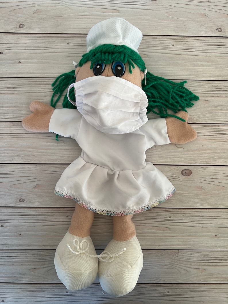 Nurse Hand Puppet, Quarantine Pandemic Nurse, Educational Materials ...
