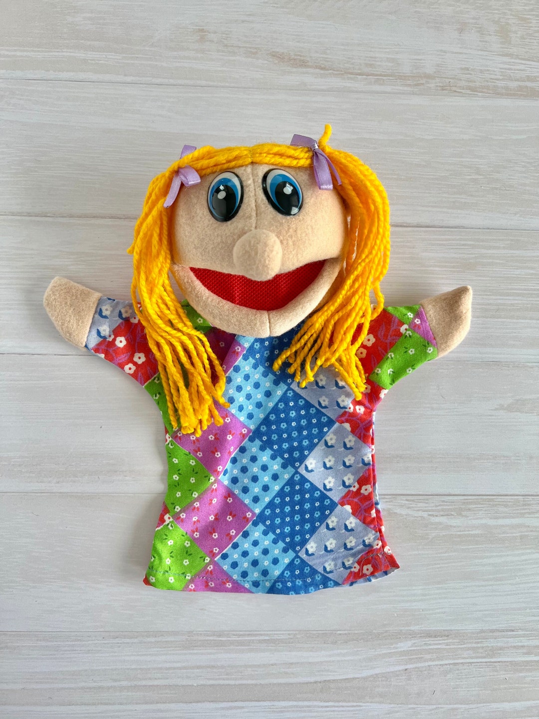 Girl Hand Puppet, Felt Hand Puppet, Interactive Children's Toys, Baby ...