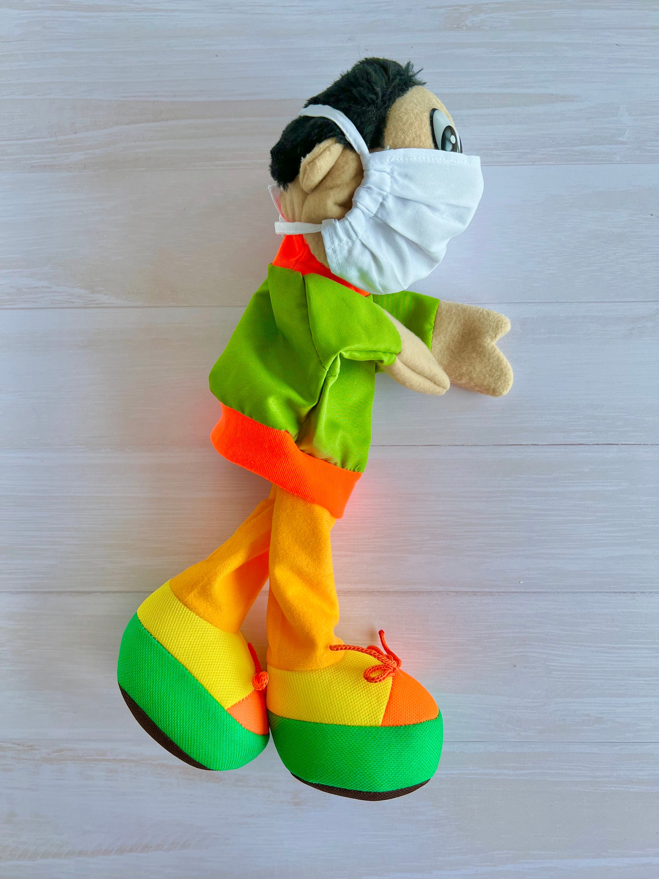 Boy Hand Puppet-black Hair Baby Learning Teacher Tools - Etsy