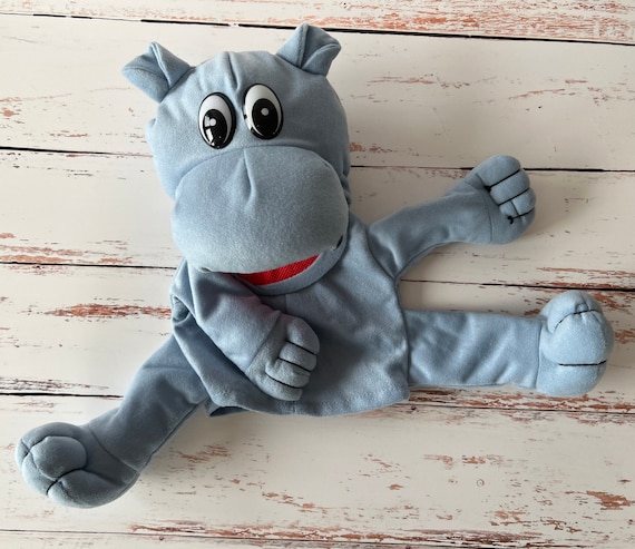 Hippopotamus Hand Puppet / Wild Animal Hand Puppets for Kids - Etsy