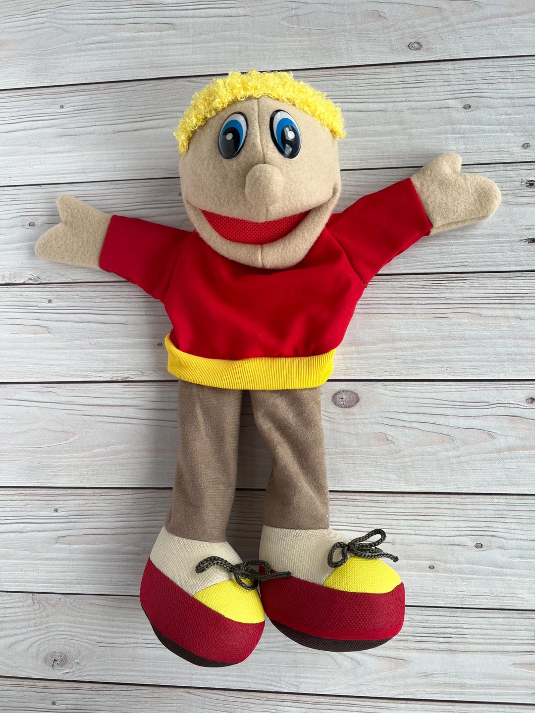 Latino Blonde Boy Hand Puppet, Learning Toy - Etsy