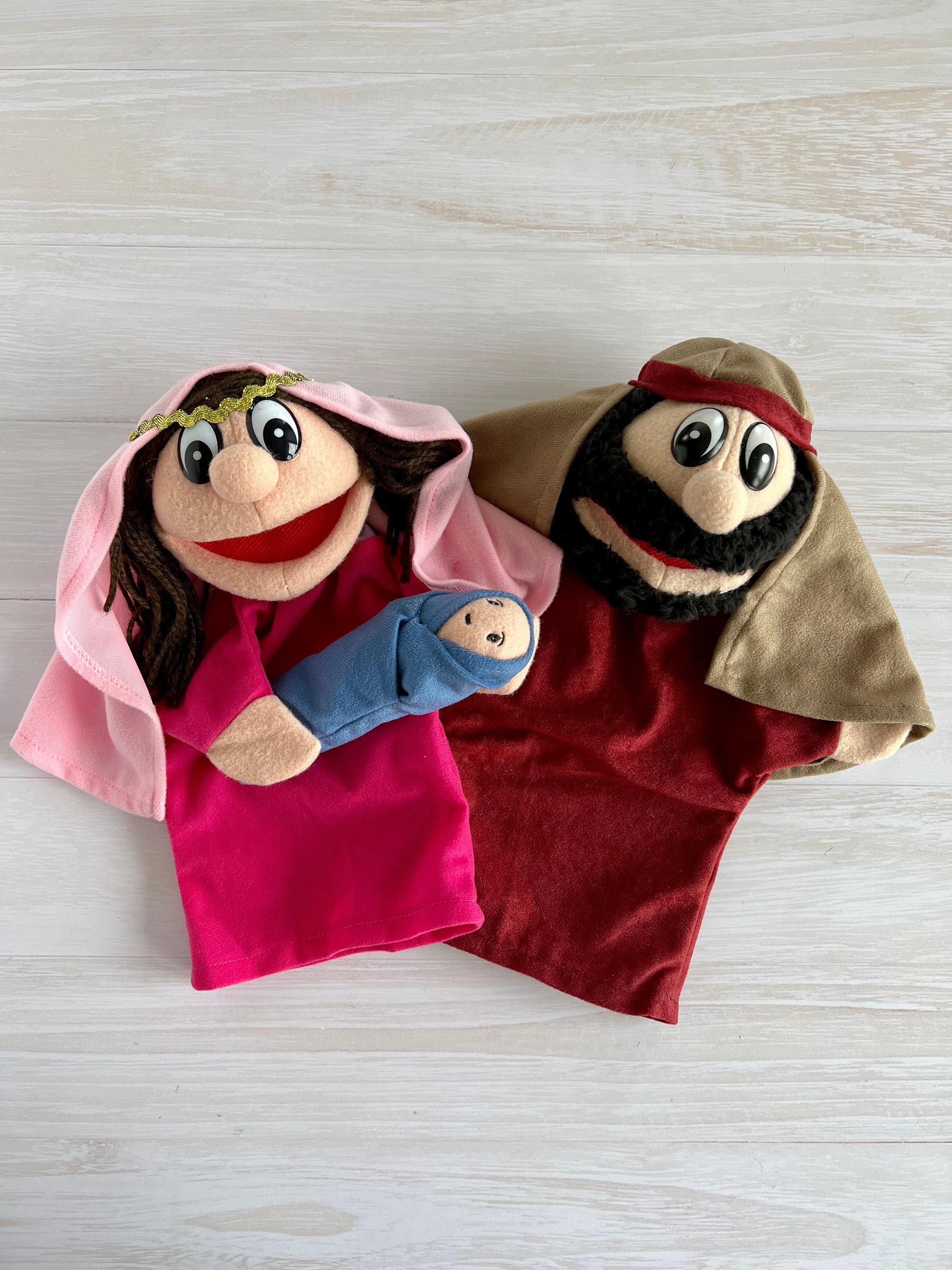 Nativity Hand Puppet Set, Movable Mouth, Bible Story Puppets - Etsy